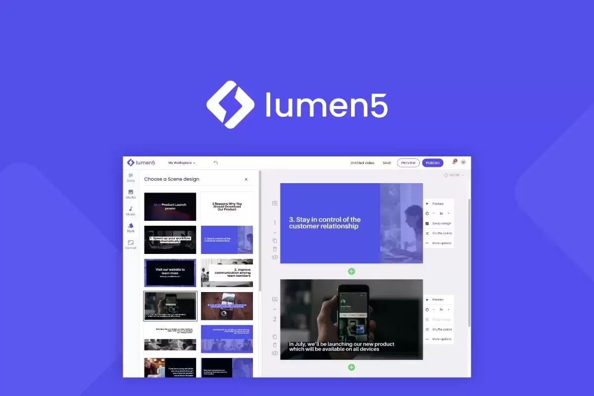 Lumen5: AI 视频生成器 | Ai导航