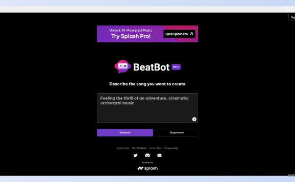 BeatBot：免费在线AI音乐创作工具 | Ai导航